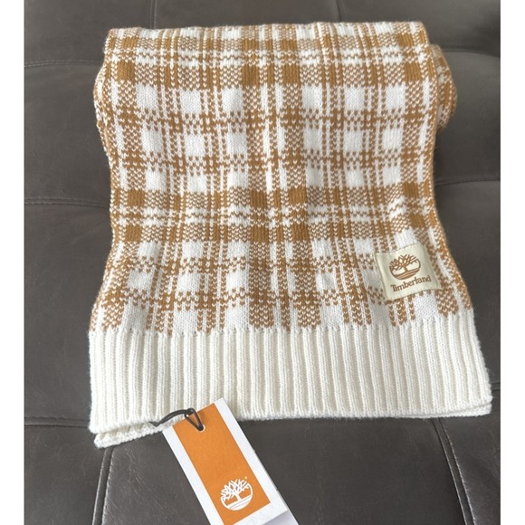 Timberland | Accessories | Timberland Scarf Buffalo Plaid Beige ...